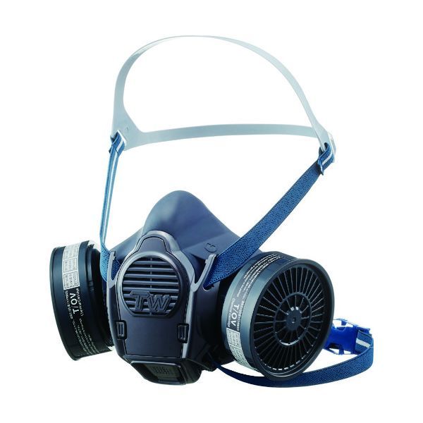 【商品説明】【特長】●防じんマスクのフィルター1個よりも2個の方が約4倍長持ちします。（同じフィルターT2での比較）●伝声器付で、マスクをつけたままでも会話が明瞭です。●金属部品を使用していません。【用途】●グラインダー作業、農薬散布作業な...