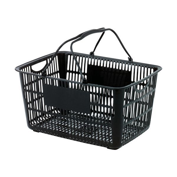 【商品説明】【特長】●オール樹脂製で軽量かつ大変丈夫です。【用途】●ショッピングセンター。【仕様】●容量(L)：33●色：ブラック●外形寸法(mm)間口：500●外形寸法(mm)奥行：360●外形寸法(mm)高さ：240●有効内寸(mm)間...