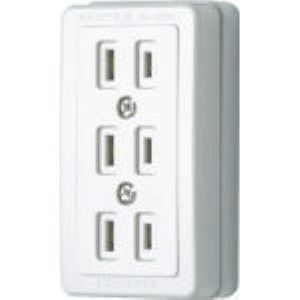 【用途】●設備工事用【仕様】●口数：3口●定格電流（A）:15●定格電圧（V）:125●全幅（mm）：48●全高（mm）：88●全厚み（mm）：26【仕様2】●3口●コンセント形状：2P【材質／仕上】●RoHS指令対応4990848277510