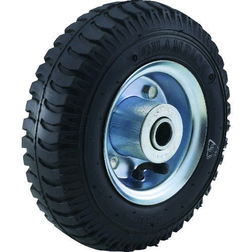 【用途】●スチールパイプ二輪車3011用車輪。【仕様】●キャスター：220mm空気車輪●車軸径(mm)：20●適合機種：3011【材質／仕上】●キャスター金具:スチール●車輪:スチレンブタジエンゴム（SBR）【原産国】日本