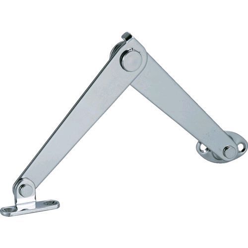 【特長】●取り付けが簡単な構造です。【用途】●家具などの補助。●機器の筐体。【仕様】●呼称：左用●全長(mm)：150●厚さ(mm)：1.6●穴径(mm)：3.6(小判座)、3.3(L座)●穴数：2(平座)、2(L座)【材質／仕上】●冷間圧...