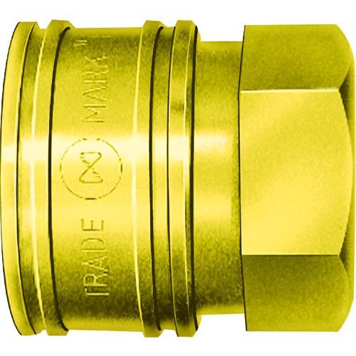 日東工器メーカーお問い合わせ：0120-210-216【特長】●バルブレス構造なので圧力損失を大幅に低減、大流量が得られます。●粘度の高い流体（グリスなど）に適します。【仕様】●耐圧力(MPa)：7.5●相手側取付サイズ：R1/8●最高使用...