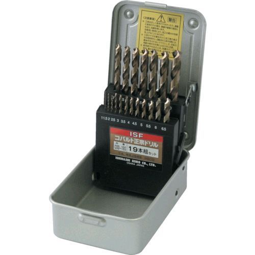 イシハシ精工メーカーお問い合わせ：072-982-0123【特長】●ステンレス鋼、チタン合金硬鋼などの難削材を問題にしない切れ味のドリルセットです。【用途】●被削材:ステンレス、難削材。【仕様】●セット内容(mm)：1.0〜10.0/(0....
