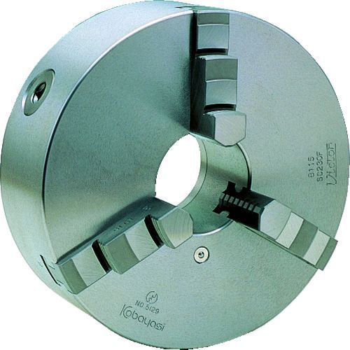 小林鉄工メーカーお問い合わせ：072-483-2533【特長】●爪に高硬度の熱処理を施し耐久性抜群です。●内爪と外爪を入れ替えて使用し経済性抜群です。【用途】●主に旋盤での加工に。【仕様】●チャック外径(mm)：87●把握力(kN)：10●...