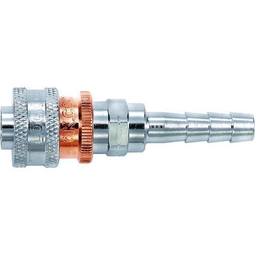 【特長】●ガス溶断用専用カプラジョイントです。●溶断用酸素・アセチレン調整器や切断器に取り付けられます。●二重安全ロック方式です。●ワンタッチロック方式です。●二重安全シール機構です。【仕様】●適用流体：アセチレン●接続サイズ：φ5【仕様2...