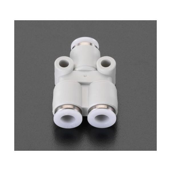 ●材質…真鍮、樹脂(PBT)●使用流体…空気●使用圧力…0〜1MPa(0〜10kgf/cm2)●使用温度…−15〜60℃●1口側チューブ径…6mm●2口側チューブ径…4mm