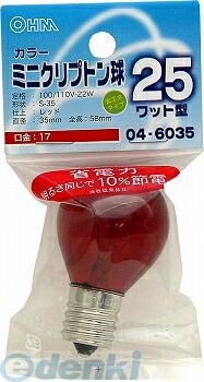 ■ 省電力タイプ！明るさ同じで10％節電■ 定格：100／110V−22W■ 形状：S−35■ 口金：E17■ 色：レッド■ 直径35×長さ58mm■ 日本製4971275460355