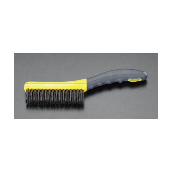 ●行数…4行●ブラシサイズ…20×120mm●毛丈…29mm●全長…265mm●ソフトグリップハンドル●材質…スチール●線径…0.3mm