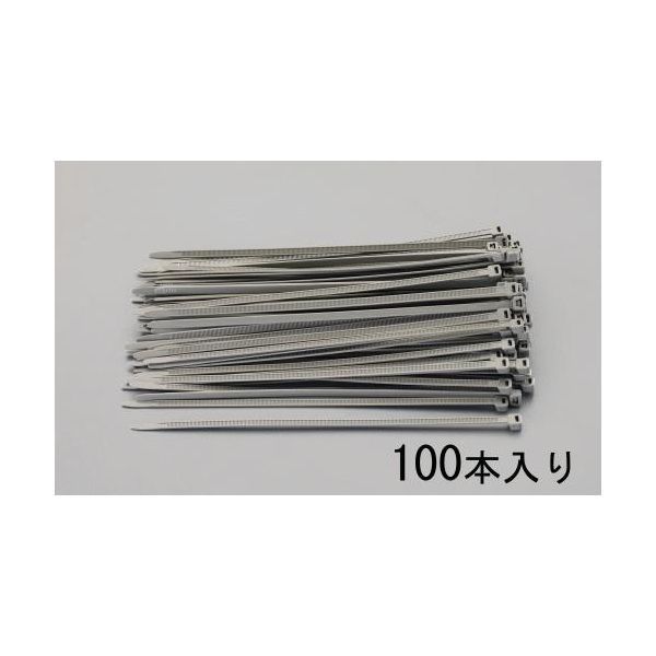 ●全長…100mm●幅…2.6mm●厚み…1.15mm●最大径…22mm●ループ引張強度…10.5kgf●材質…ハイグレードナイロン66●入数は100本入りです。●使用温度範囲…−40〜85℃