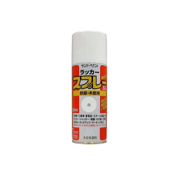●ツヤあり●内容量：300ml●色：白●乾燥時間(指触)：20℃：約15分、冬期：約30分　　　　　　(半硬化)：20℃：約30分、冬期：約60分●塗り面積(2回塗り)：約0.6〜0.9m2●丸吹き●硝化綿ラッカースプレー●鉄部：門扉、シャ...