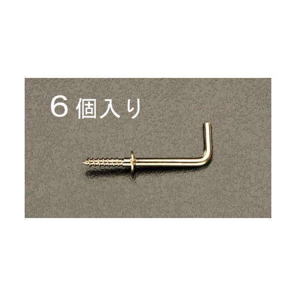 ●材質…真鍮(キリンス仕上げ)●サイズ…φ3.9×38mm●入数…6個●耐荷重…9kg