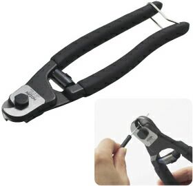 高耐久性のワイヤーカッター。ブレーキやシフターのインナー及びアウターワイヤーの切断や自転車用スポークの切断に使用できるワイヤーカッターです。 全長 200mm 重量 335g 切断能力 ワイヤーロープ 5.0mmφ、 ステンレススポーク #...