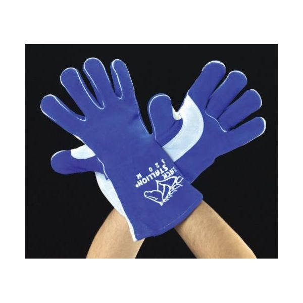 ●サイズ…Lサイズ●材質…本体：牛革本体内側：クッションコア張りカフス内側：コットンライナー●全長…約330mm●手の甲幅…約150mm●カフス長…約120mm●袖口幅…約200mm●重量…約396g●耐熱温度…約350℃●耐炎性ケブラー糸...