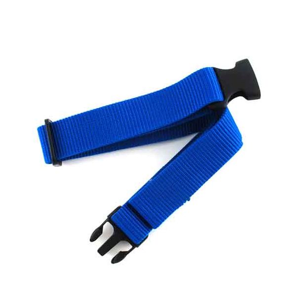 【用途】一般作業用ベルト。【機能・特徴】タフなGI織です。脱着が簡単なワンタッチバックルタイプです。【仕様】●ベルト幅：38mm。●サイズ調整範囲：1150mmまで。●ベルト厚：2.5mm。●色：ブルー。●バックル部：ポリアセタール。●ベル...