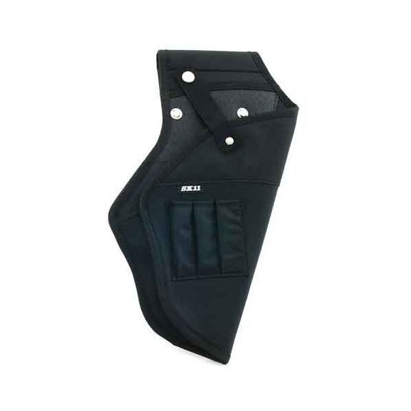 【用途】カット地ベラ、S型カッターの収納用。【機能・特徴】60mm幅のベルトまで対応しています。【仕様】●60mm幅ベルトまで対応。●ナイロン。●ハトメ：スチール。【注意事項ほか】用途以外の使用はしないでください。革製品の場合、濡れたまま使...