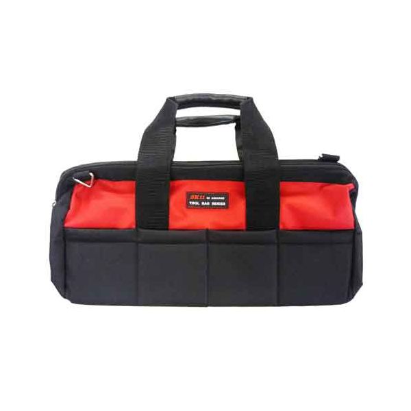 【用途】工具・道具・資材等の収納、持ち運び。【機能・特徴】開口部ジッパー付で持ち運びが安心です。外側ポケットが4個付いているので、整理収納に便利です。底・側面にクッションが入っているので、衝撃をやわらげることができます。開口部が180度開き...