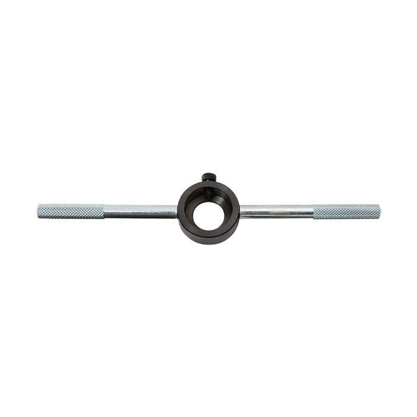 【用途】一般鉄鋼用ねじ切り作業(オネジ切り)。【機能・特徴】ダイス25mm径専用ハンドルです。軽量の為、簡単にねじ立てが出来ます。手回しで、ワーク材の食い付きが容易です。【仕様】●25mm径専用。●鋼製。【注意事項ほか】ダイスをハンドルのビ...