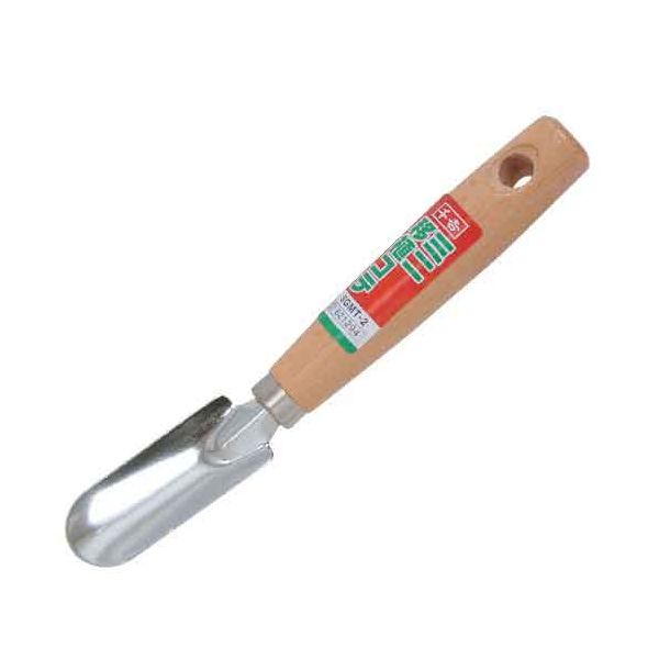 【用途】スコップ。【機能・特徴】穴掘り、土すくい用です。盆栽作業や鉢植え、狭い部分、細かい部分での作業に最適です。【仕様】●全長：約180mm。●刃部：刃物鋼。●柄部：木。【注意事項ほか】本来の用途以外には使用しないで下さい。使用前には本体...