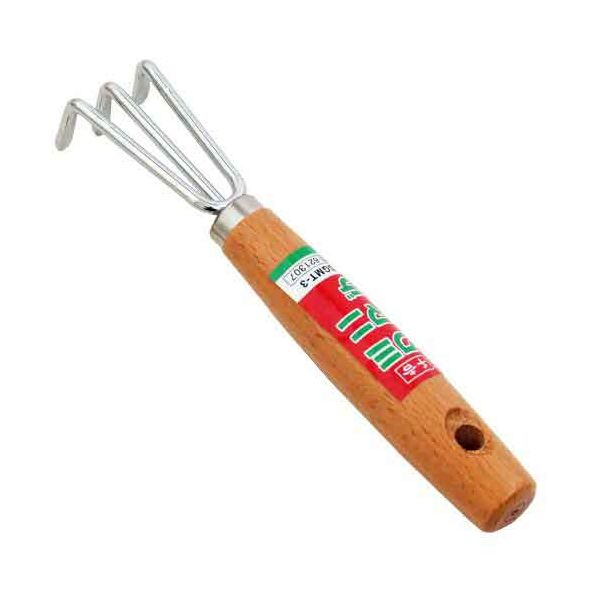 【用途】クマデ。【機能・特徴】土ならし・土起こし用です。盆栽作業や鉢植え、狭い部分、細かい部分での作業に最適です。【仕様】●3本爪タイプ。●刃部：刃物鋼。●柄部：木。【注意事項ほか】本来の用途以外には使用しないで下さい。使用前には本体あるい...