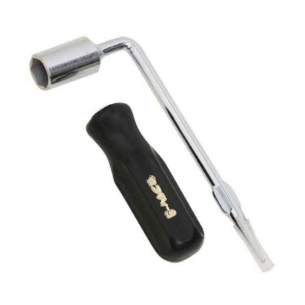 【用途】刈払メンテナンス用品。【機能・特徴】草刈刃取り付けナットの交換に使用できます。レンチ後部の尖った先で、草刈刃取り付けナット周りのゴミ、土などを取り除けます。ネジは左ネジ仕様になっています。【仕様】●サイズ：13mm。●本体色：クロー...