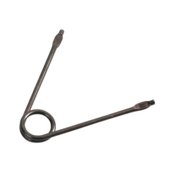 【用途】バネ。【機能・特徴】交換部品です。【仕様】●V型I受け。●小小。●バネ鋼。【注意事項ほか】本来の用途以外には使用しないで下さい。園芸道具 鋏 DIY