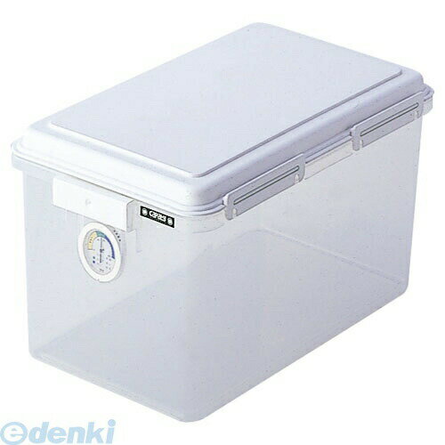 湿気シャットアウト。カメラや食料品の保存・収納に！●W306×D486×H270mm ●内寸W250×D410×H235mm ●本体・スペンサー：ポリプロピレン ●フタ・止具：強化スチロール樹脂 ●パッキン：シリコンゴム ●湿度計本体：スチ...