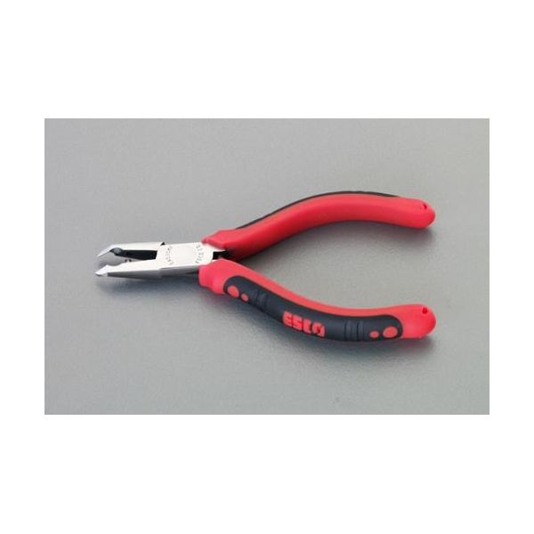 ●アングル●全長…130mm●刃長…6.0mm●切断能力…鉄線：φ0.5mm、銅線：φ0.8mm●刃硬度…HRC58〜60●刃先端の斜刃により、奥深い場所での細線切断が容易です。●バネ付