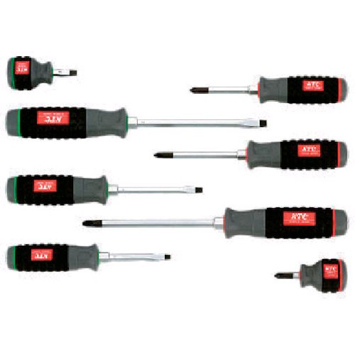 【用途】●汎用工具【仕様】●刃先：マグネット入り●セット内容：［［＋］］No.1、2、3、［［−］］5.5、6、8、スタッビ［［＋］］No.2、［［−］］6●セット内容(本)：8【仕様2】●スタッビドライバーは非貫通です。【材質／仕上】●軸...