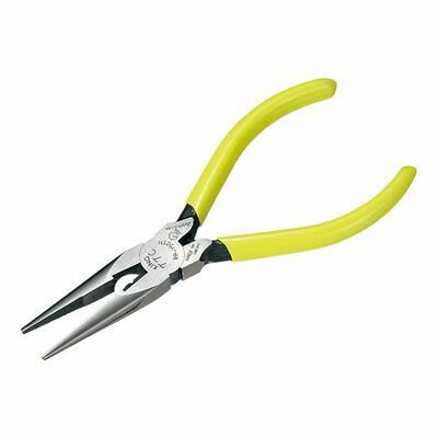 【商品説明】○先端が細くなっているため部品の取付や加工ができます。○狭くて手の入らない場所の部品の取り付け、取り外し、保持に便利です。○電源スイッチや電気器具・工作機械の接続時に電線をまるめたり、曲げたり、のばしたりする事ができます。○切断...