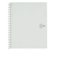 コクヨ0120-201-594【商品説明】●サイズ／セミB5（6号）　●無地　●80枚　●切り取りミシン目入り　●中紙／上質紙（ECFパルプ）　●表紙／表：透明PP、裏：板紙●リング／オレフィン系樹脂　●柔らかリングでリングを気にせずに書け...