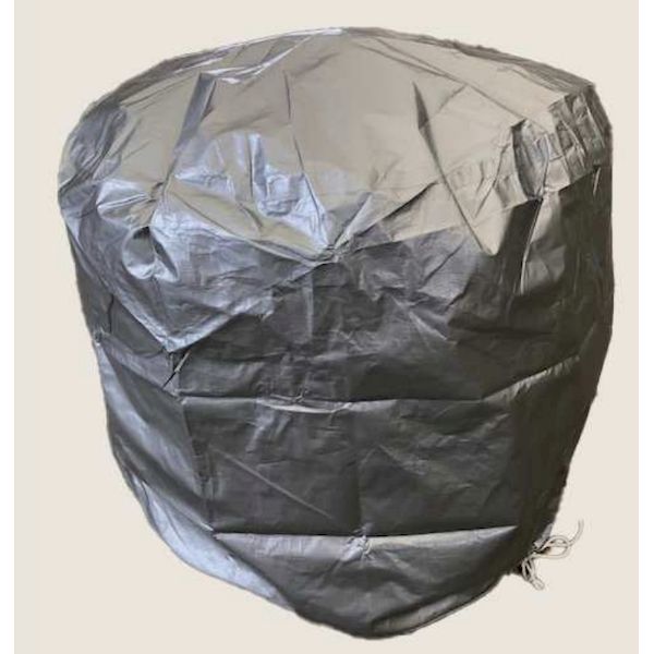 【商品説明】●特徴：フレコンバックの屋外保管の強い味方！雨・雪・紫外線・埃などからフレキシブルコンテナバッグを守ります。フレコンバック内の濡らしたくない物への保護に内的なトン袋用カバーとなります。裾には縛りヒモを通してあり、カバーをかぶせヒ...