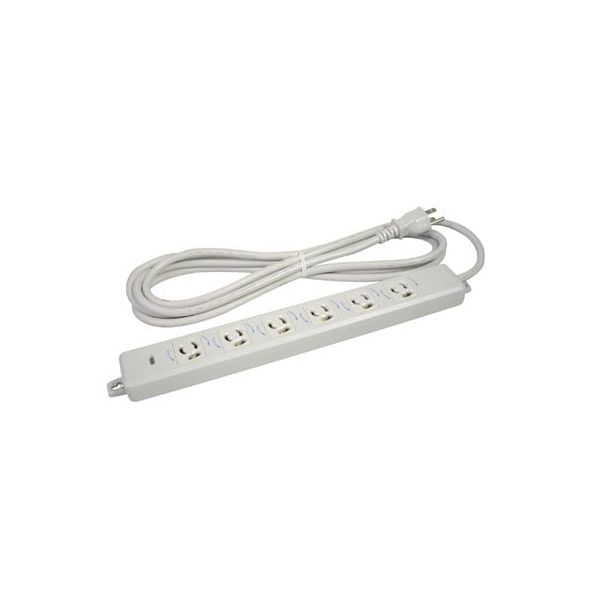 【商品説明】明工社　MR7906TJ1　横形OA用抜け止め接地タップ6コ口 ランプ、マグネット付 VCTF1m接地プラグ付4990848790613