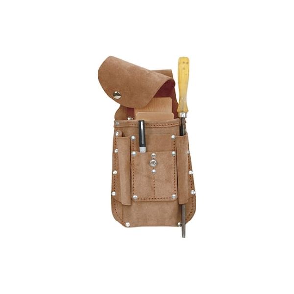 ●ご注意KUNYS社の製品は全て天然の素材を使用しております。そのため、皮革市場の状況により予告なく皮革の色、仕上げ等 を変更する場合が御座います。予めご了承下さい。●フタが工具の落下を防ぎます。 ●負荷のかかる部分はリベットにより強化され...