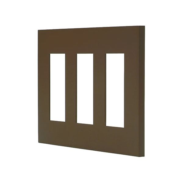 【商品説明】神保電器（株）　SLP-3UF-3 チョコ　3連用プレート