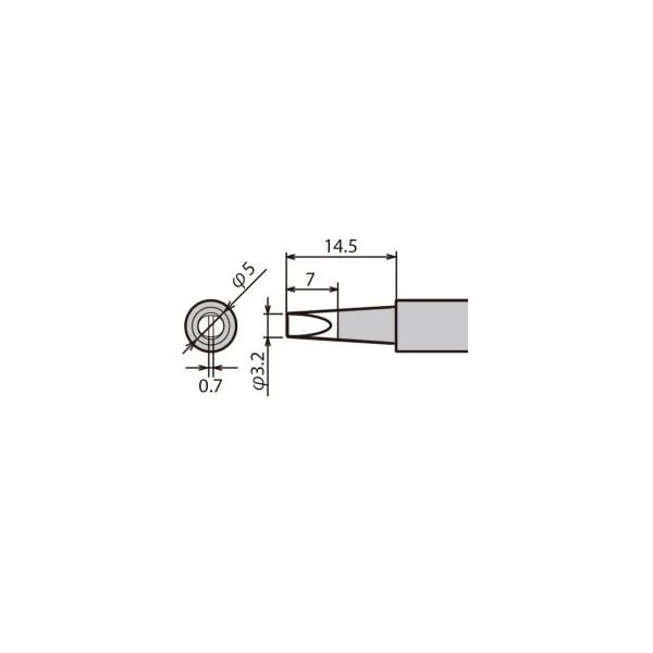 【商品説明】太洋電機産業（株）　PX28RT3.2D　替こて先 PX−280用