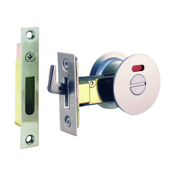 【商品説明】【特長】●チューブラケースの切欠孔は、丸孔加工21mmです。●鎌が出ている状態で誤って扉を閉めても、鎌がストライクにぶつかれば鎌はケース内に収納されます。●つまみやすい大型サムターン付（戸袋に収納される引戸の場合は大型サムターン...