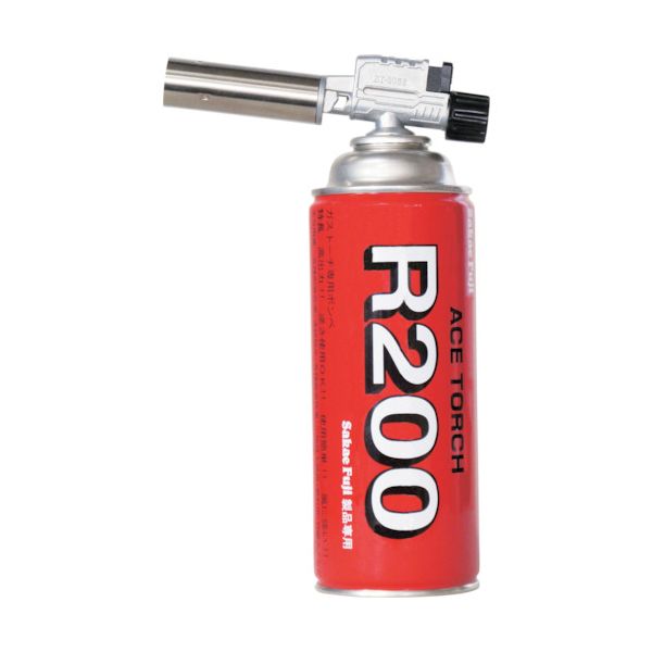 【商品説明】【特長】●耐風性に優れた汎用廉価バーナーです。【用途】●塩ビパイプあぶりや各種DIY作業。【仕様】●炎温度(℃)：1500●発熱量(kcal/h)：2200●燃焼時間(分/缶)：70●内容量(g)：200●火口外径(mm)：20...