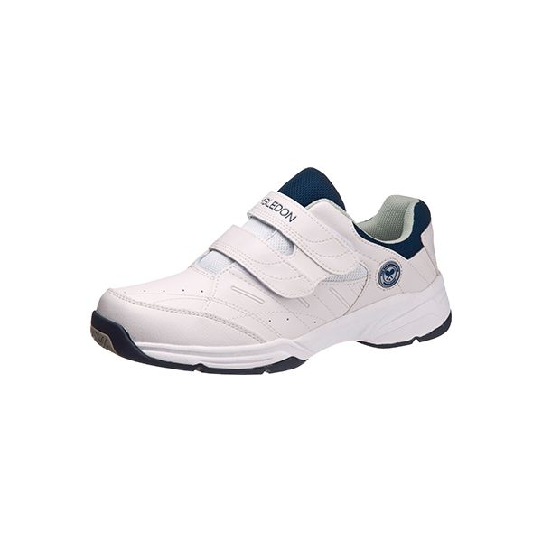 アサヒシューズ ASAHI KF74412 ウィンブルドン 053 ホワイト／ネイビー 24.0cm 4963507432414