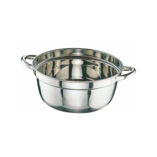 【商品説明】●18-8ステンレス製段付料理鍋です。煮込むお料理に最適です。業務用はもちろん、ご家庭でもご使用いただけます。