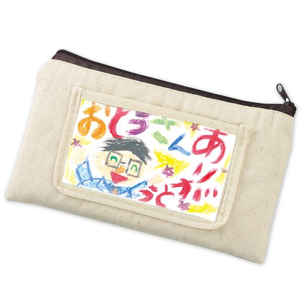 ●商品はイメージです（※工作例の場合があります）筆箱に、小物入れに、いろんな用途に使える！ポーチ×1、カード×1ポーチ：210×120mm、カード：125×70mm帆布PP袋入4521718046174 帆布ポーチ プレゼント ギフト 巾着...