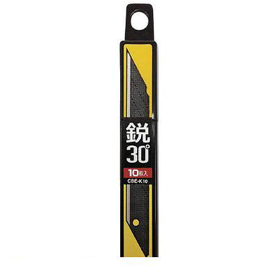 ●A型カッター用鋭角30°替刃です。●全長(mm):86●刃タイプ:A型刃（0.38mm厚×9mm幅）●入数:10枚入り●適合商品:A型カッター各種●SK120（旧SK2）4975364111784