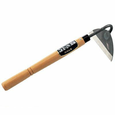 &nbsp; 豊稔企販 &nbsp; 0794-83-6600 ●草削りようです。●片手用です。●草削・草取用。●刃長(mm):120●刃幅(mm):53●全長(mm):340●質量(g):190●刃:高炭素刃物鋼（SK）●柄:パイン材45...