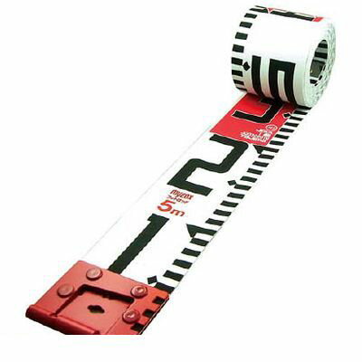 &nbsp; マイゾックス &nbsp; 0561-62-8151 ●写真写りの良い目盛・数字　●ガラス繊維のクロス張り芯材で、引っ張りや裂けに強い　●つや消しの塩化ビニールコーティングで、目盛の耐久性に優れ、乱反射もしません　●先端は18...