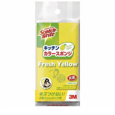 &nbsp; 3M &nbsp; 0570-011-211 ●泡立ちの良いスポンジと不織布の貼り合せウレタンで汚れをスッキリ落とします。●フレッシュフルーツカラ—のちょっとロングで使いやすいスポンジです。●研磨粒子は付いていません。●食器、...