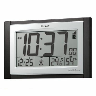 ●大画面液晶に、落ち着きのある木目調のフレーム。●電池交換お知らせ機能付き。●入数：1個●外寸：幅240×奥40×高157mm●重量：430g●使用電池：単3マンガン乾電池2本(電池寿命＝約1年)●材質：プラスチック枠●単3マンガン乾電池2...