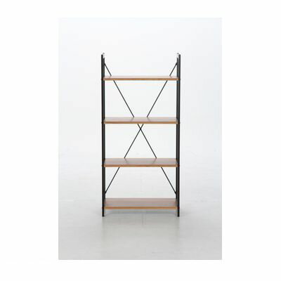 ■全体：幅600 × 奥行325 × 高さ1260耐荷重(全体)：8kg耐荷重(棚板)：2kg棚板厚：18mm■木の温かさとスチールを組み合わせたオシャレなラック■モダンな色合いがお部屋にマッチして、どんなイメージのお部屋にも置く事ができる...
