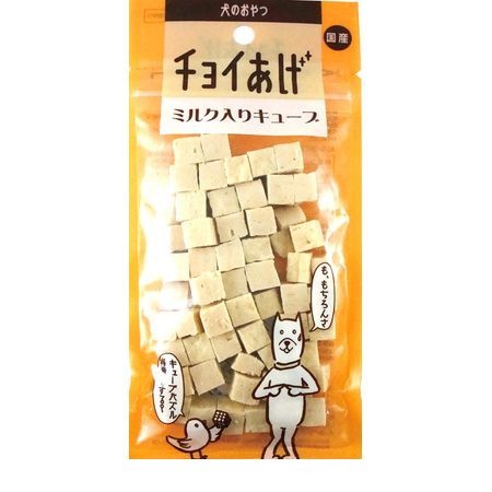 【商品説明】ペット 犬 おやつ 間食 いぬ イヌ みるく ミルク 乳 バター 角 一口■小型犬、超小型犬、高齢犬に人気の小さめの角切りミルクキューブジャーキー。■原材料：小麦粉、鶏ささみ、鶏肉、馬鈴薯澱粉、バターミルク、グリセリン、炭酸Ca...