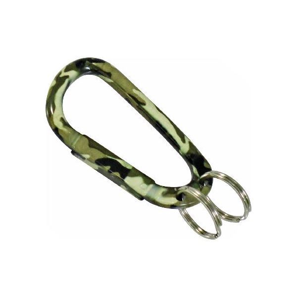 【商品説明】●いろいろな道具の吊り下げに。●一部登山用カラビナと同じ製法『冷間製法』で作られていますので、従来製法より堅牢です。●カラー：カモフラージュ●材質：アルミニウム工具差 フック キーホルダー4968198602177