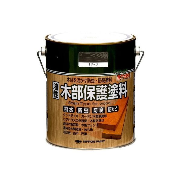 【商品説明】木部保護塗料 木目を生かす防虫・防腐塗料 屋外木部用●木材の防虫・防腐・防かび・防藻効果に優れ、撥水効果もあるので木材を長期間保護します。●木材に深く浸透して通気性を保ち、木材の耐久性を高めます。●木目を生かした半透明仕上げがで...