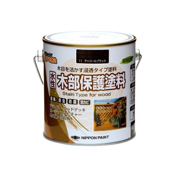 【商品説明】水性木部保護塗料 木目を生かす浸透タイプ 紫外線吸収剤●水性タイプなので、初めての方にも手軽に塗装できる木部保護塗料です。●木材の防虫・防腐・防かび効果に優れ、木材に浸透して木の腐蝕を防ぎます。●木目を生かした半透明仕上げができ...
